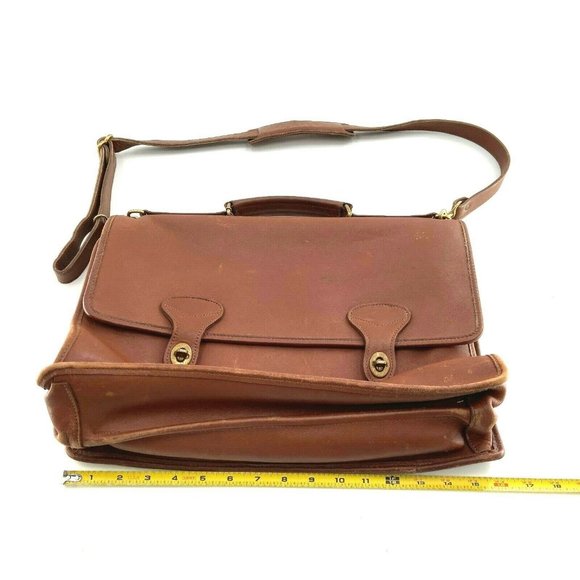 Jack Georges | Bags | Vintage Jack Georges Leather Messenger Bag Brown ...